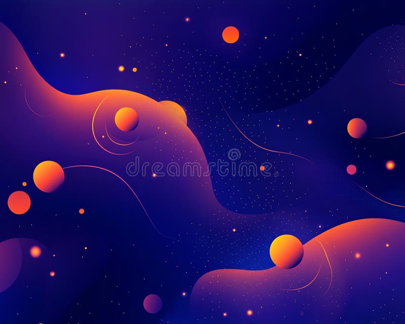 Abstract Cosmic Background Illustration Stock Image - Image of universe ...