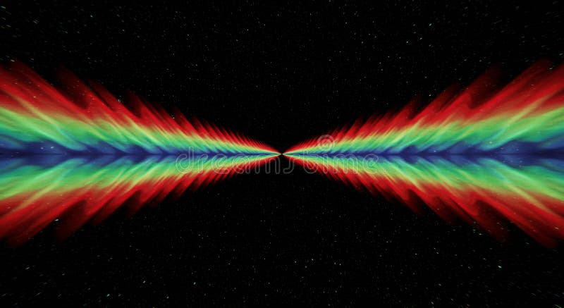 Abstract Cosmic Background with Vibrant Light Rays Stock Illustration ...