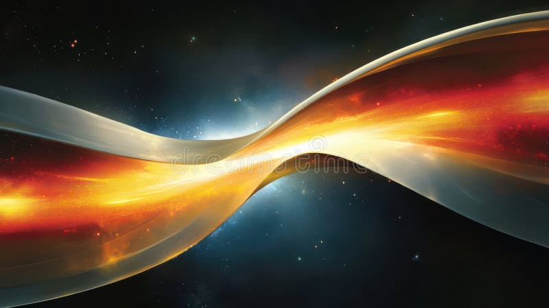 Abstract Cosmic Design Featuring Flowing Colors and Light Patterns ...