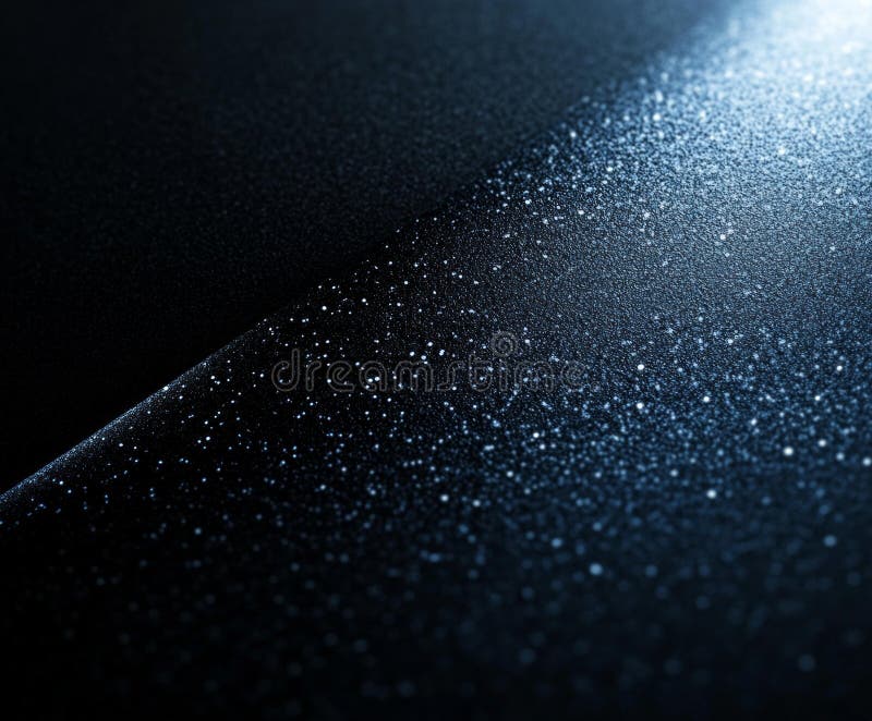 Abstract Cosmic Dust on Dark Metallic Surface with Sparkling Highlights ...