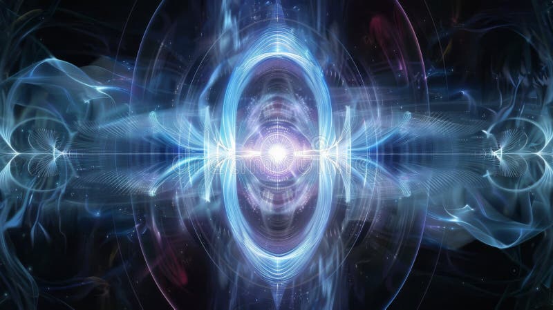 Abstract Cosmic Energy Background with Dynamic Light Effects Stock ...