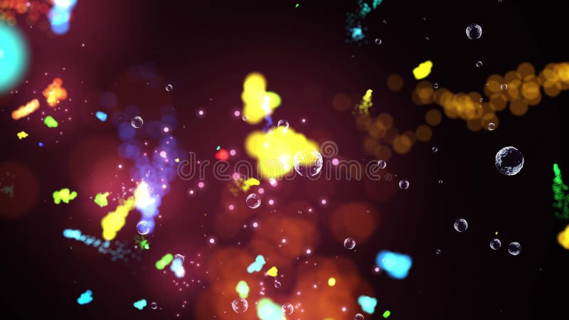 Abstract Cosmic Explosion. Flying Burning Multi-colored Particles. 3D ... Abstract Cosmic Explosion. Flying Burning Multi-colored Particles. 3D ...