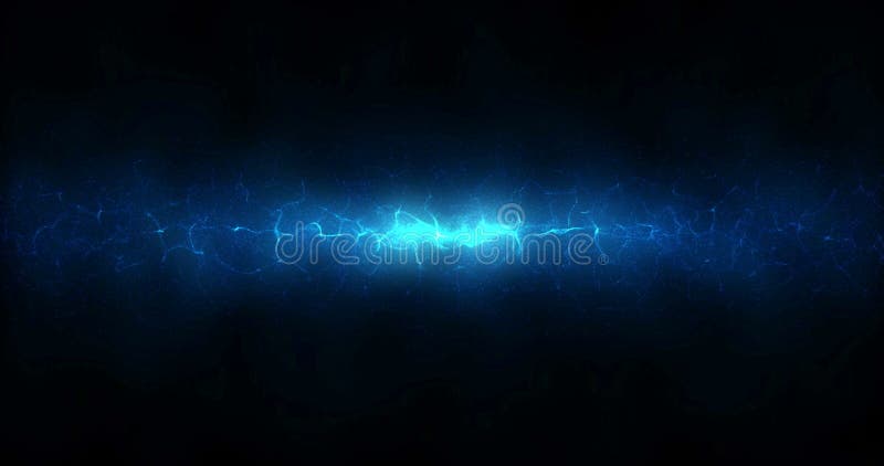 Abstract Cosmic Explosion Shockwave Blue Energy on Black Background ...