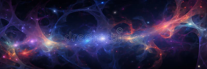 Abstract Cosmic Galaxy and Nebulae in Deep Space. Cosmic Energy Digital ...