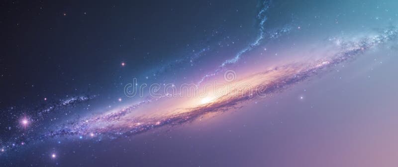Abstract Cosmic Gradient with Galaxy and Stars in Deep Space Stock ...