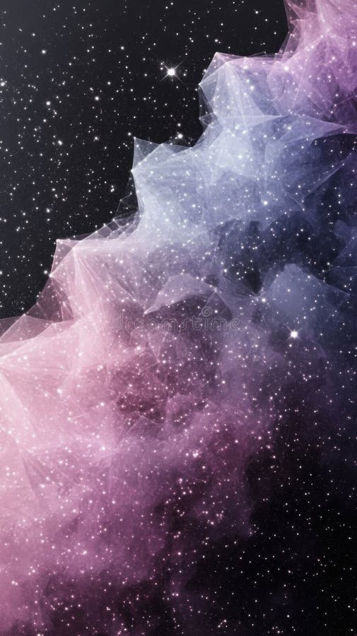 Abstract Cosmic Gradient with Stars in Nebulous Space Environment Stock ...