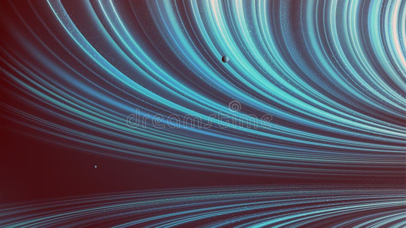 Abstract Cosmic Gravity Field Stock Illustration - Illustration of ...