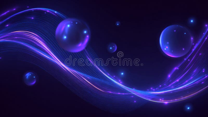 Abstract Cosmic Particles in Energy Flow Field Stock Photo - Image of particles, nebula: 384571994