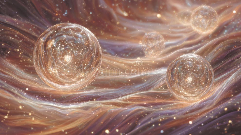 Abstract Cosmic Particles in Energy Flow Field Stock Image - Image of ...