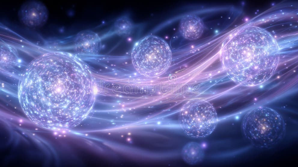 Abstract Cosmic Particles in Energy Flow Field Stock Photo - Image of ...