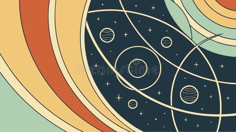 Abstract Cosmic Pattern or Night Sky with Stars Graphic Vector Design ...