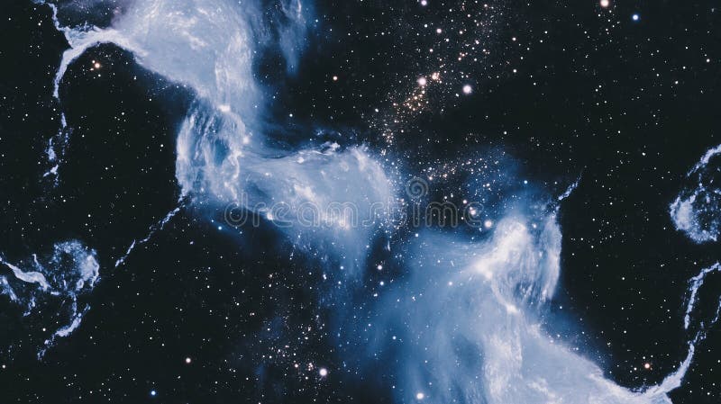 Abstract Cosmic Swirl Deep Blue White Marble Texture Stock Photos ...