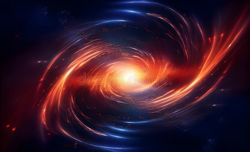 Abstract Red White Black Swirl Cosmic Vortex Stock Photos - Free ...