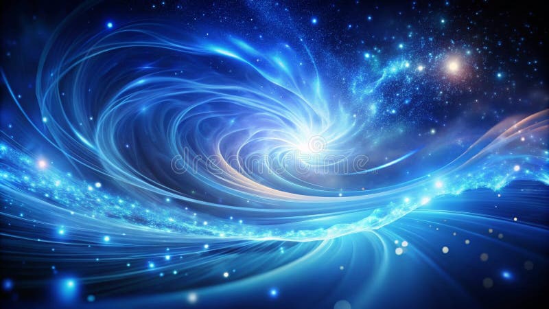 Abstract Cosmic Vortex Celestial Swirl of Light and Energy. Generative ...