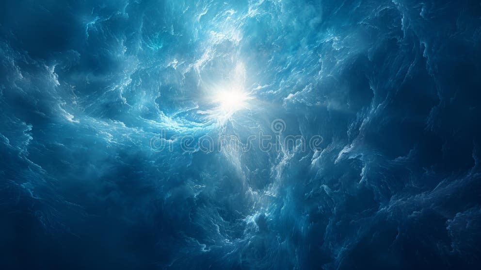 Abstract Cosmic Vortex with Radiant Light - Generative Ai Stock ...