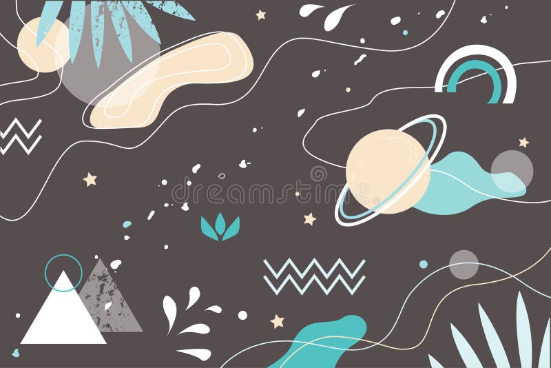 Abstract Cosmos Background. the Cover Design of the Brochure on ...