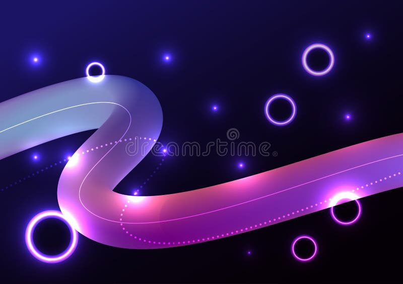 Abstract Cosmos Curve Line Flow Movement Star Space Background Stock ...