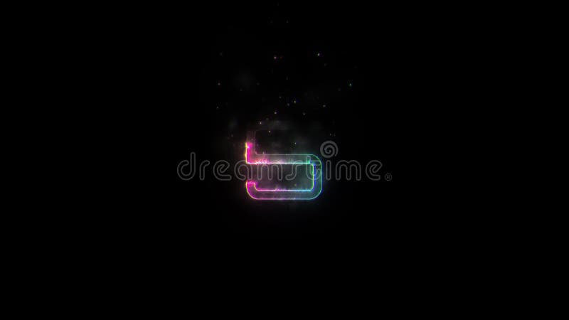 Abstract Countdown Ten To Zero Seconds Colorful Neon Text Stock Footage ...