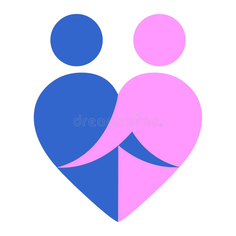 Love couple logo vector stock vector. Illustration of lovely - 9565876