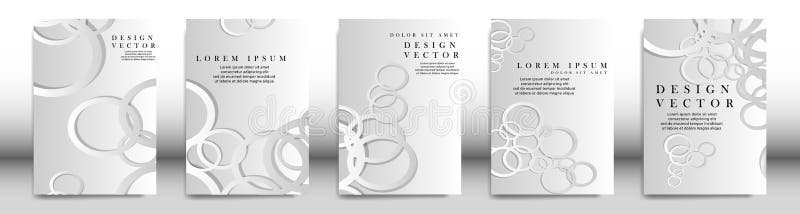 Abstract Cover with Circle Elements. Book Design Concept. Futuristic ...