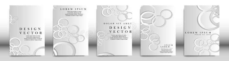 Abstract Cover with Circle Elements. Book Design Concept. Futuristic ...