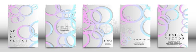 Abstract Cover with Circle Elements. Book Design Concept. Futuristic ...