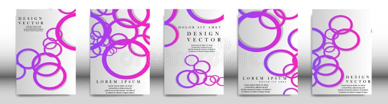Abstract Cover with Circle Elements. Book Design Concept. Futuristic ...