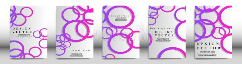 Abstract Cover with Circle Elements. Book Design Concept. Futuristic ...