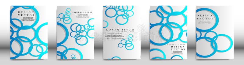 Abstract Cover with Circle Elements. Book Design Concept. Futuristic ...