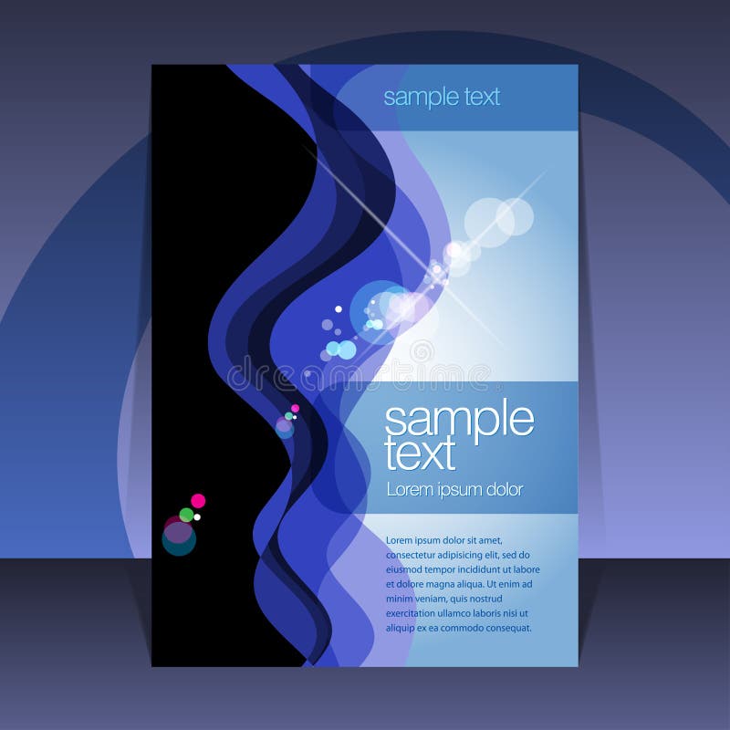 Abstract Cover Design stock vector. Illustration of blue - 25327667