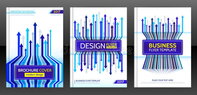 Abstract Cover Design with Arrows Elements Stock Vector - Illustration ...