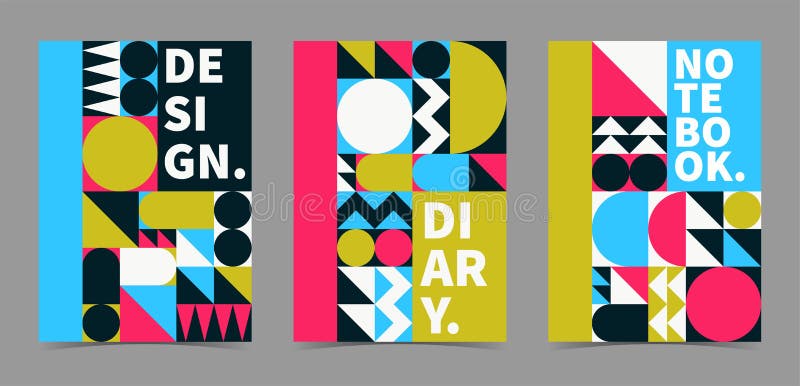 A4 Abstract Cover Design stock illustration. Illustration of cute ...