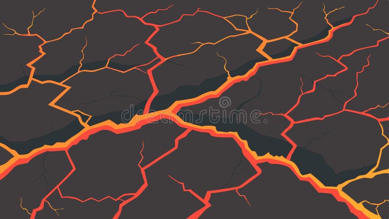 Abstract Cracked Earth Lava Pattern Vector, Vector Design Generative AI ...