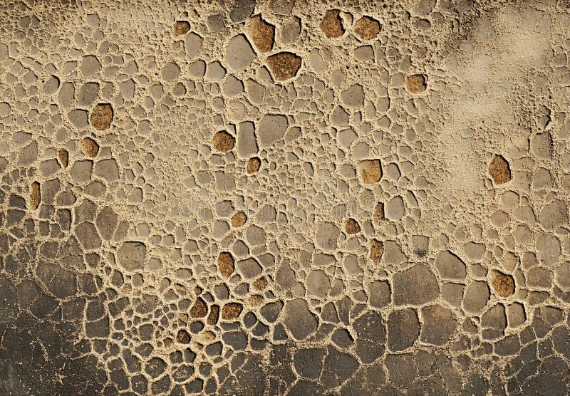Abstract Cracked Earth Texture Background Beige High Quality Image ...