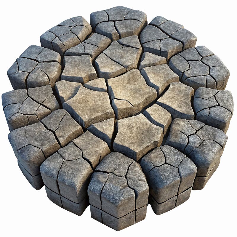 Abstract Cracked Earth Texture Pattern of Gray Stone Blocks for Nature ...