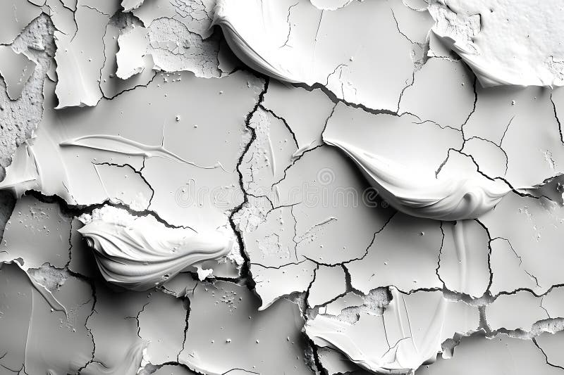 Abstract Cracked Texture with White 3D Relief for Artistic Backgrounds ...