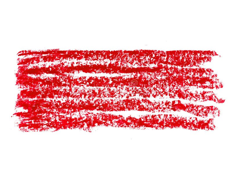 Abstract Crayon on White Background. Red Crayon Scribble Texture Stock ...