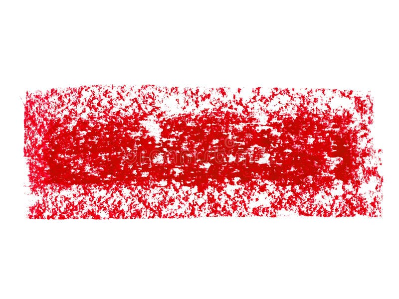 Abstract Crayon on White Background. Red Crayon Scribble Texture Stock ...