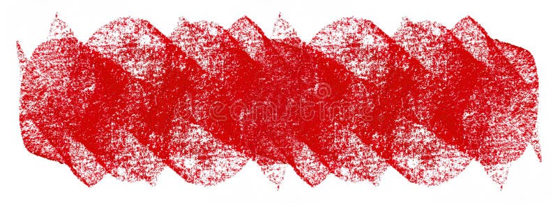 Abstract Crayon on White Background. Red Crayon Scribble Texture. Stock ...