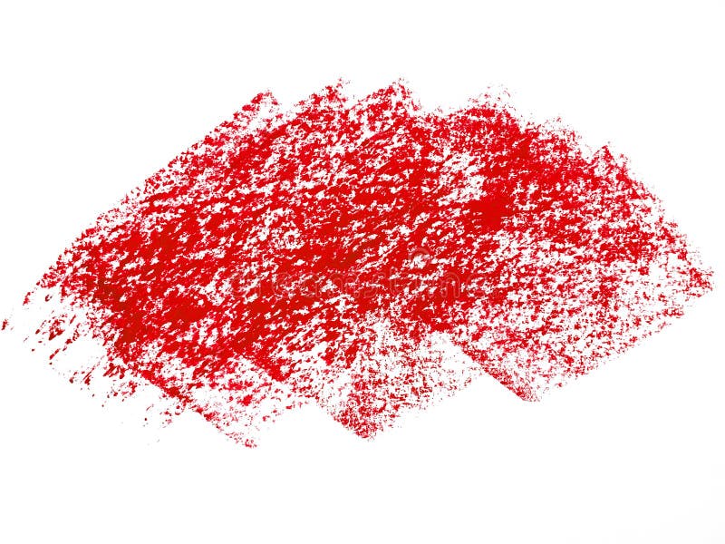 Abstract Crayon on White Background. Red Crayon Scribble Texture Stock ...