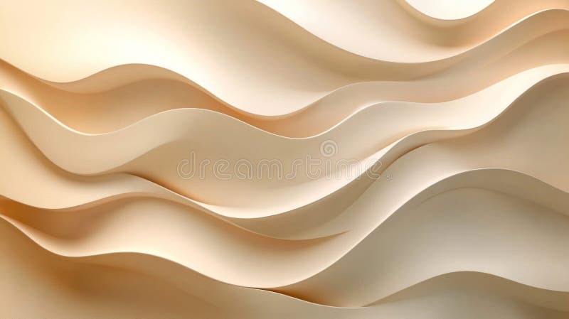 Abstract Cream Beige Wave Background Texture Stock Illustration ...
