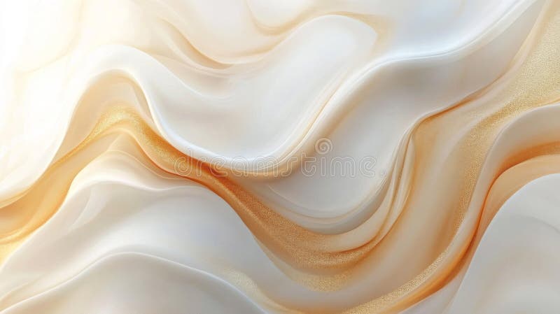 Abstract Cream and Gold Wave Texture Background Stock Illustration ...