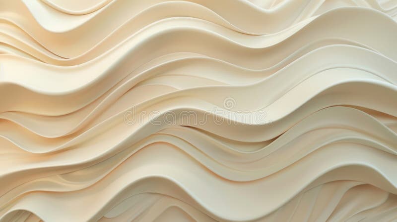 Abstract Cream Wave Pattern, Fluid and Smooth Texture. Modern Artistic ...