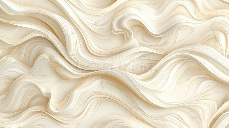 Abstract Cream Wave Pattern with Smooth Curves and Flowing Lines To ...