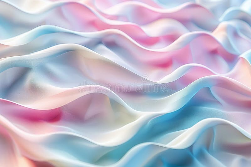 Abstract Creamy Waves Texture with Aesthetic Curves Stock Illustration ...