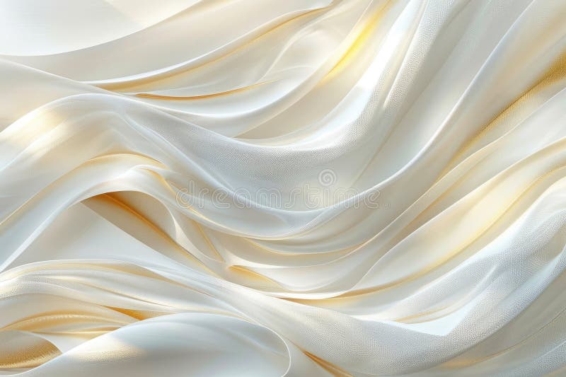 Abstract Creamy White and Beige Flowing Pattern. Digital Art for ...