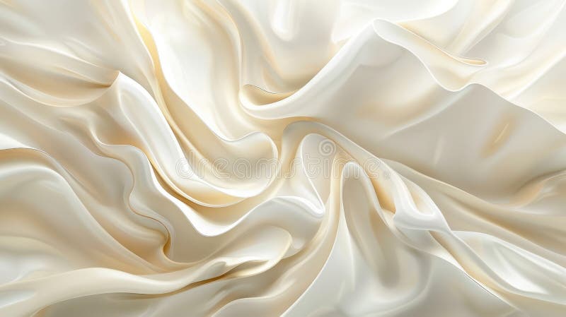 Abstract Creamy White and Beige Flowing Pattern. Digital Art for ...