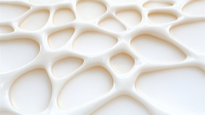 Abstract Creamy White Organic Network Texture - Generative AI Stock ...
