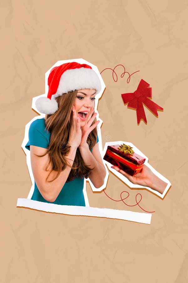 Abstract Creative Artwork Template Collage of Impressed Funky Lady ...