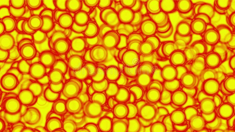 Abstract Creative Background with Circles Animated on the Surface 4k ...